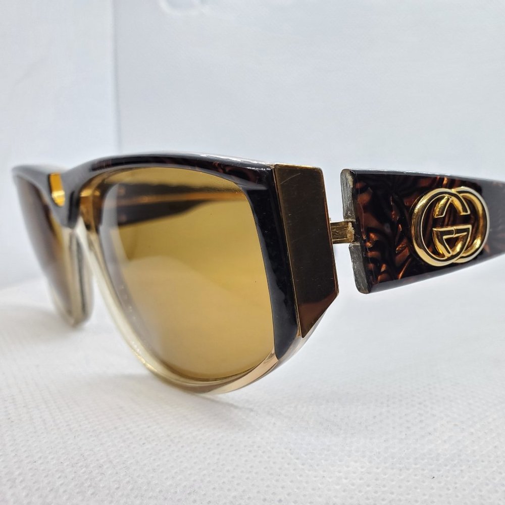 Gucci Gg2109/S Vintage Tortoise Gold Sunglasses - Gem